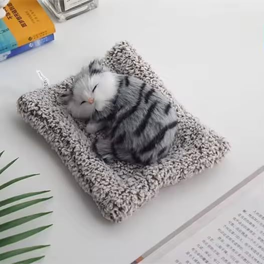 Jual Boneka Kucing Tidur Bersuara / Cute Sleeping Cat Plush Doll ...