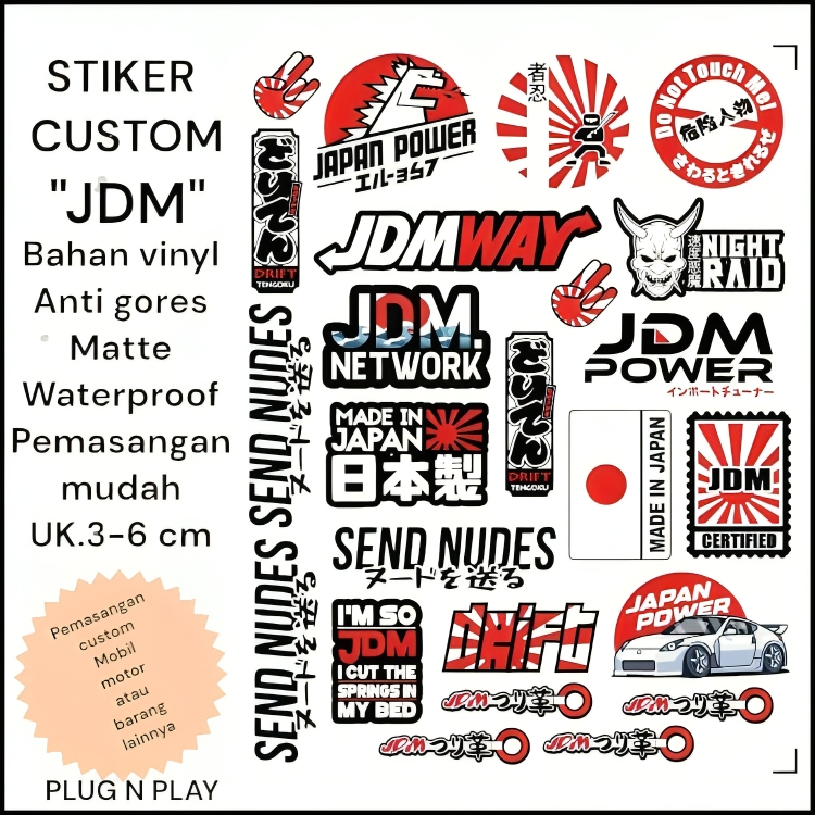Jual Stiker Mobil, Stiker JDM, Sticker JDM, Stiker Mobil JDM, Japanese ...