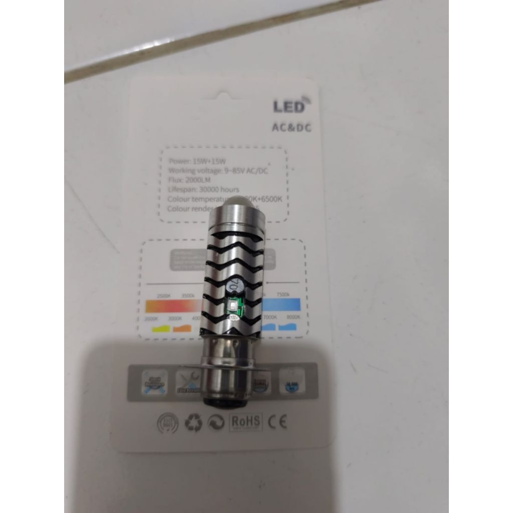 Jual Lampu Led Depan H6 Laser 2 Warna Plus Senja Biru Motor Matic & Bebek H4 | Shopee Indonesia