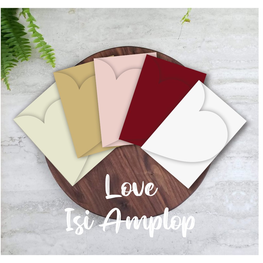 Jual ISI AMPLOP A6 / JASMIN LOVE / UNDANGAN / KARTU CINTA / ISI ...