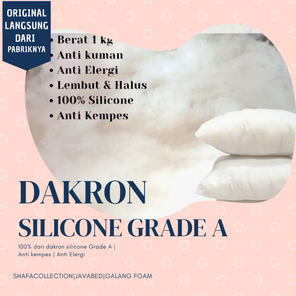 Jual [PROMO] DAKRON / Silicone Grade A 1 Kg ORIGINAL | Shopee Indonesia