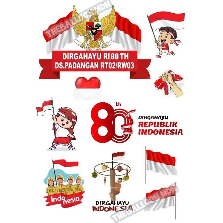 Jual Topper Merdeka Merah Putih Hiasan Tusuk Kue Dirgahayu HUT RI ...