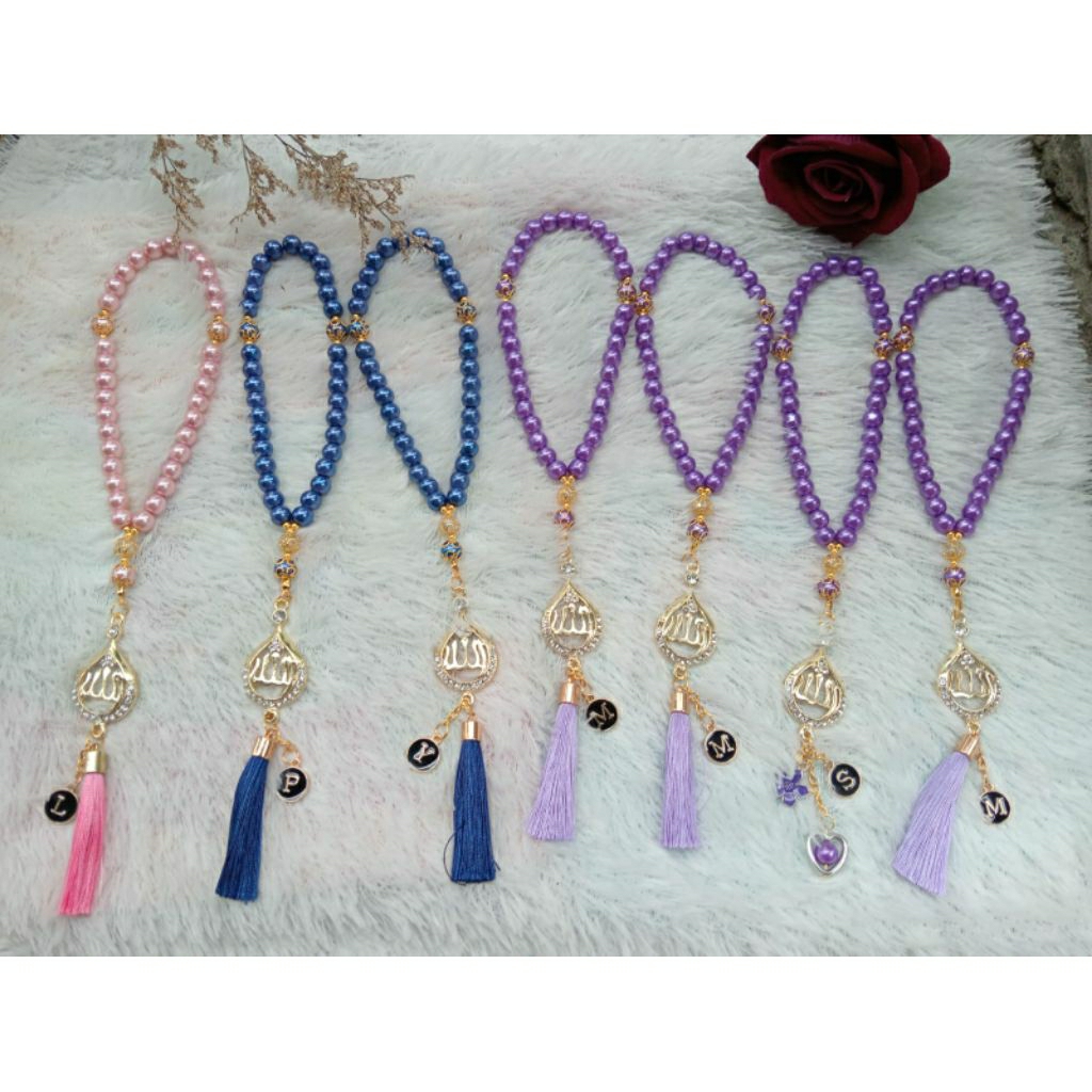 Jual tasbih mutiara custom inisial | Shopee Indonesia