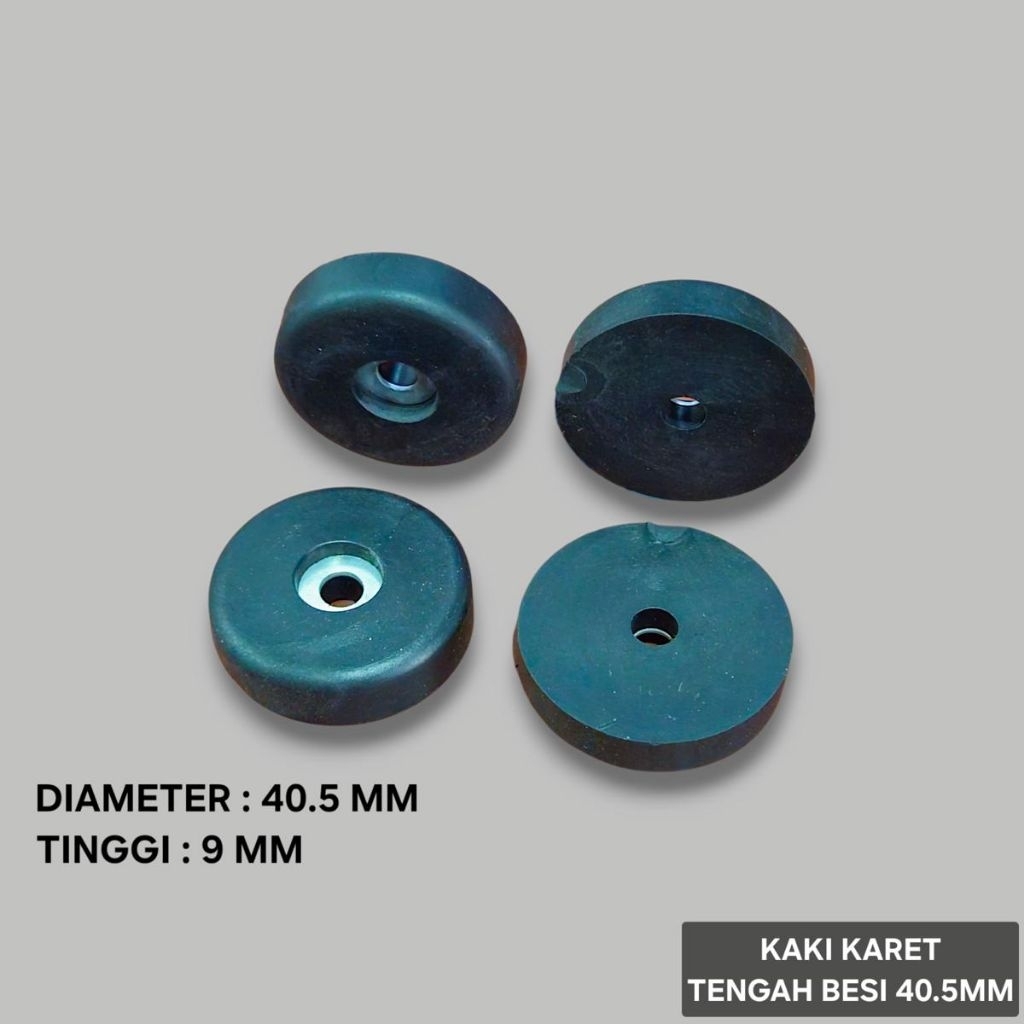 Jual Kaki Box Karet Tengah Besi 4cm Tinggi 0.9cm Bulat 4 cm Tinggi 0.9 ...