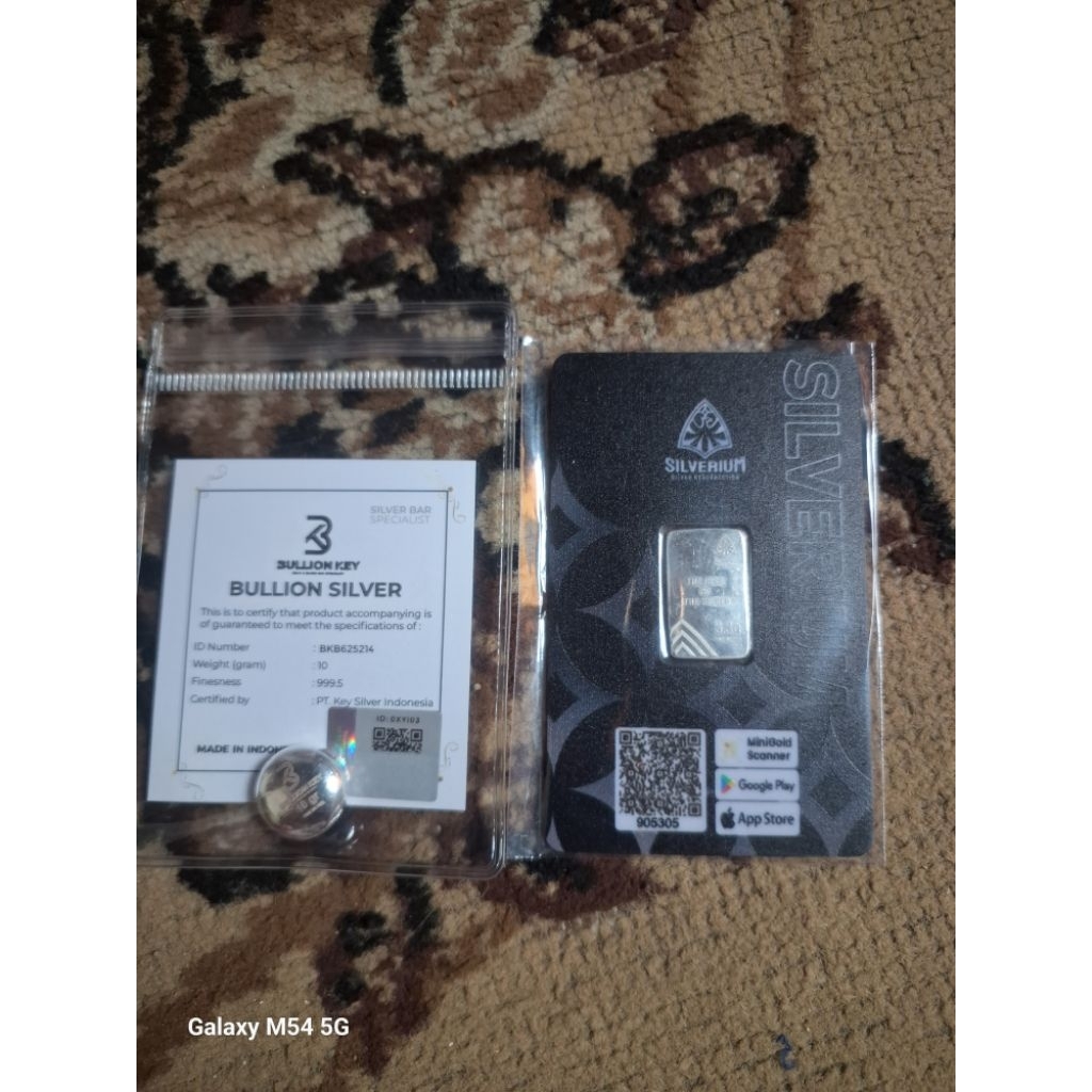 Jual Silverium 3.3 gram KEMASAN BARU + Bullionkey 10 gram Bersertifikat ...