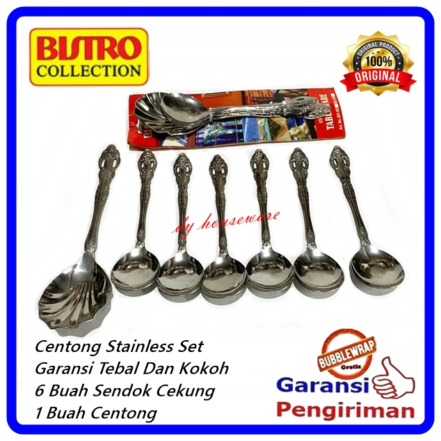 Jual Centong Sayur Sendok Makan Set Stainles Steel Sendok Sayur Set ...