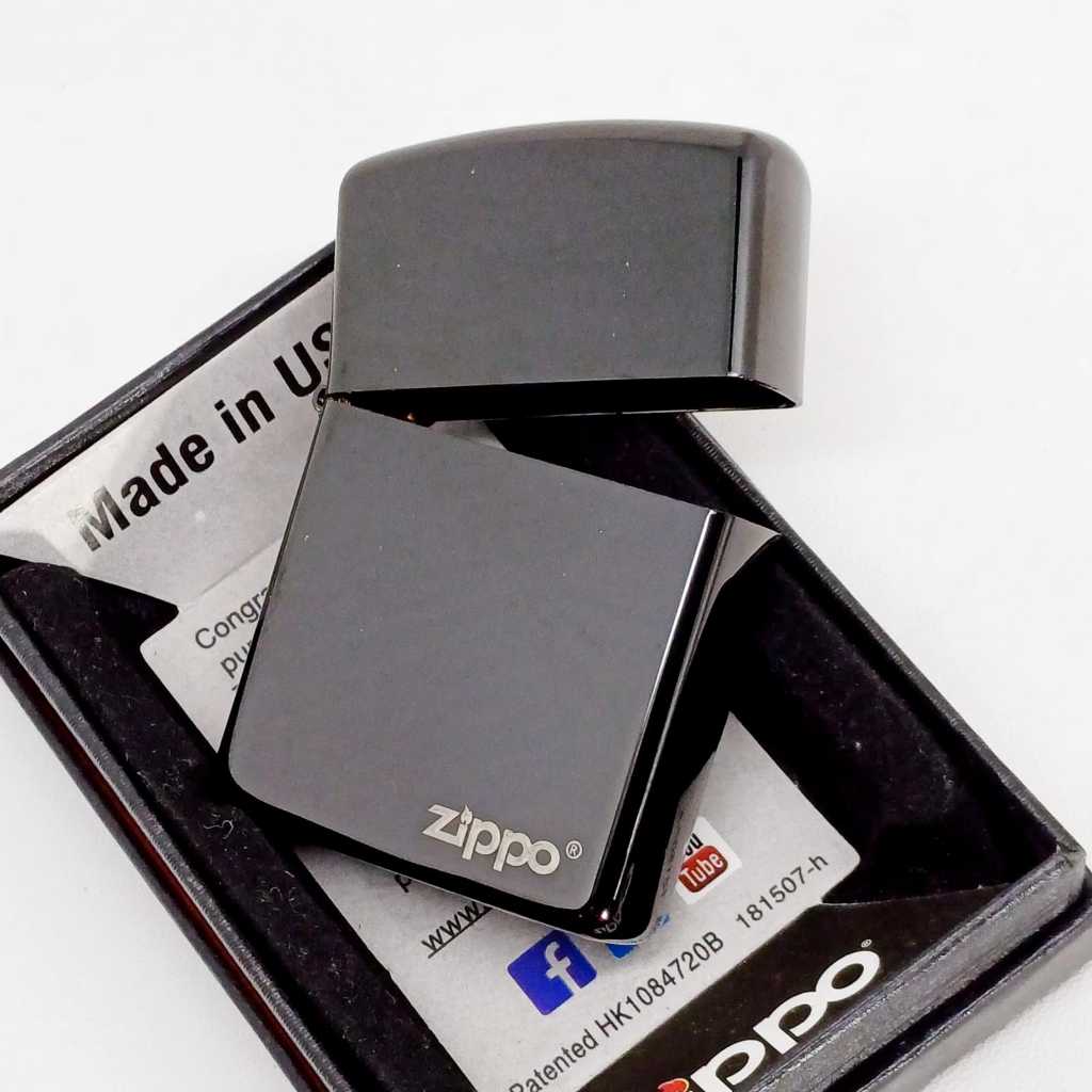 Jual korek api classic casing atau cover bahan kuningan warna black ice ...