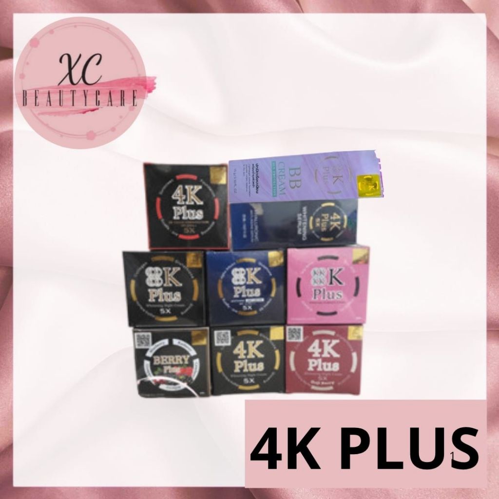 Jual 4K PLUS WHITENING CREAM 5X / 4K GOJIBERRY / 4K BERRY PLUS / 4K DAY ...