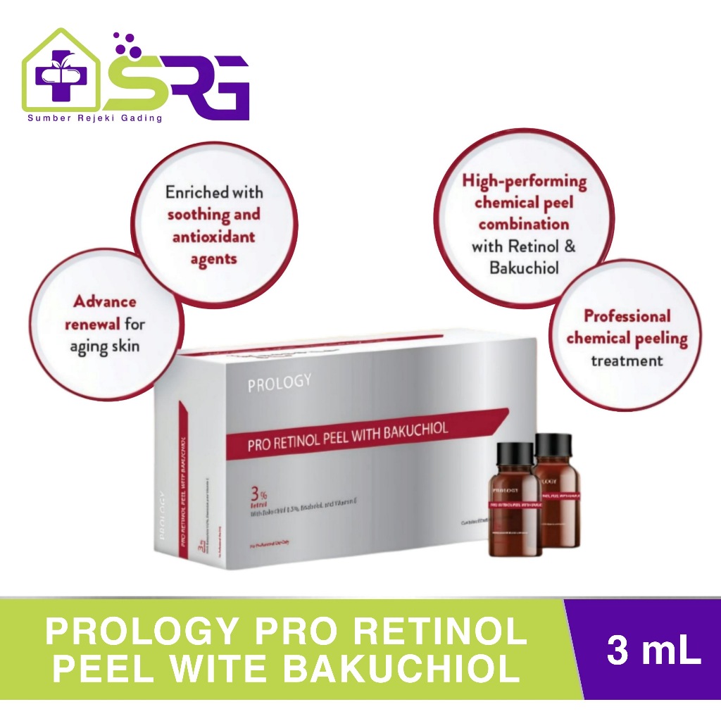 Jual PROLOGY RETINOL PEEL WITH BAKUCHIOL Per Botol 3mL- peeling wajah ...