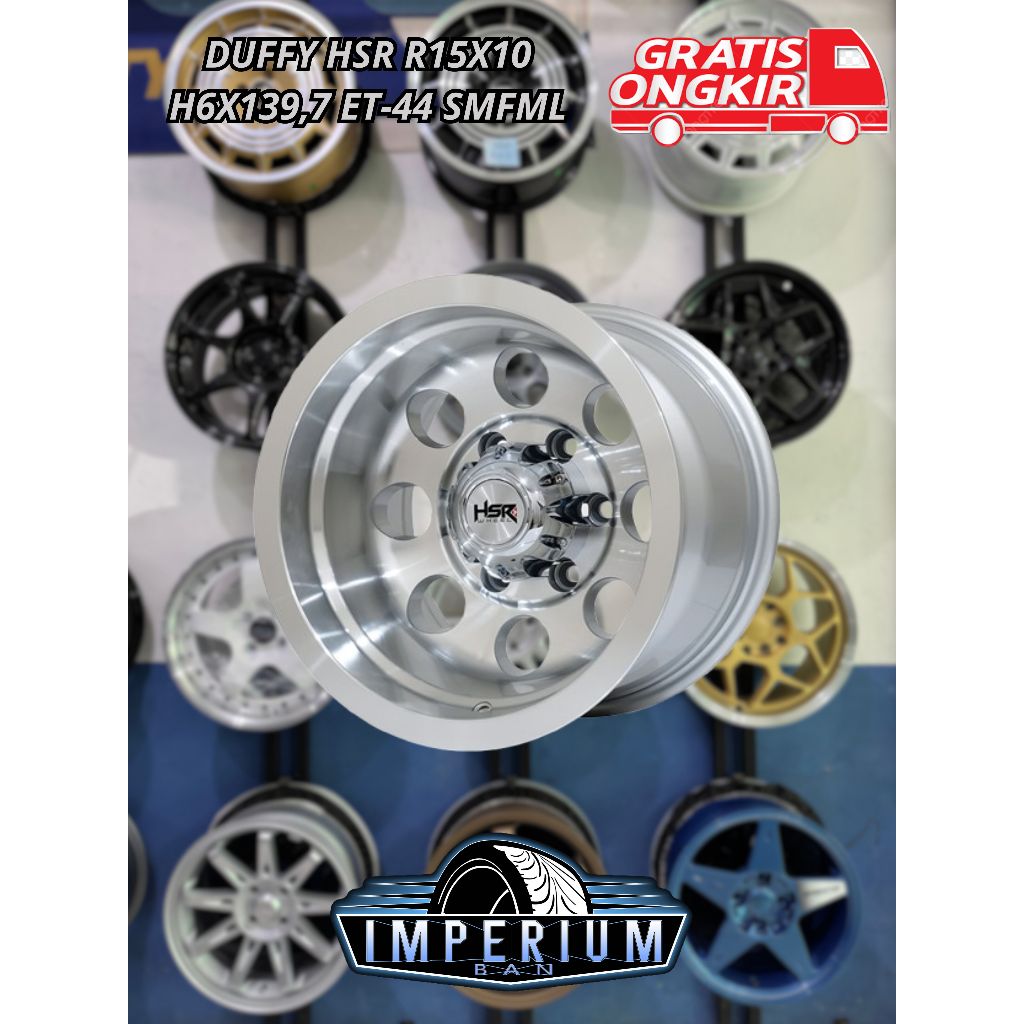 Jual Velg Mobil Offroad Hsr Duffy Ring 15 Lebar 10inch Pcd 6x139 Triton ...
