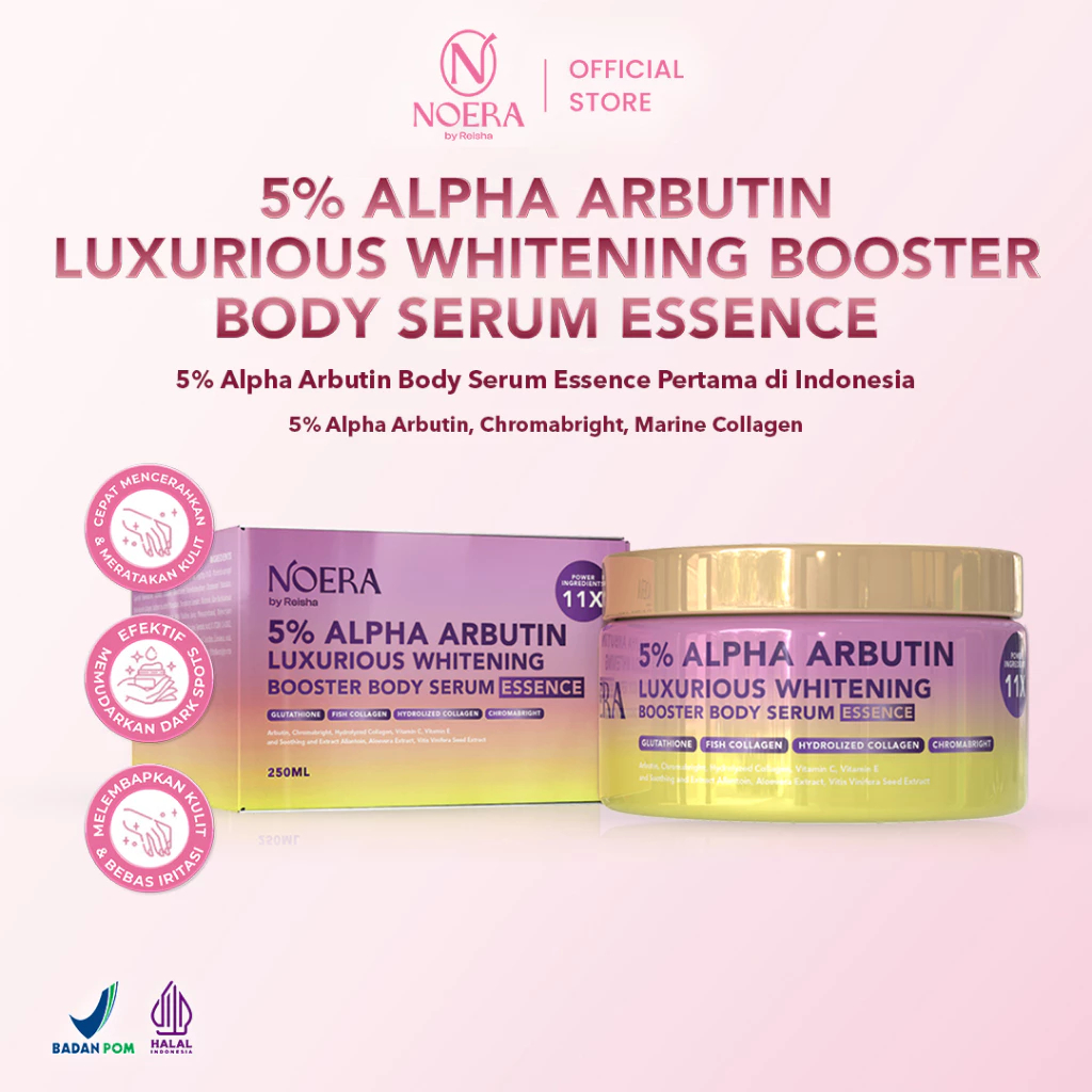 Jual NOERA 5% ALPHA ARBUTIN Luxurious Whitening Booster Body Serum ...