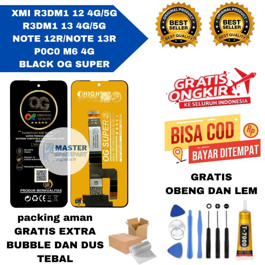 Jual LCD KOMPATIBEL UNTUK OG SUPER XMI REDMI 12 4G / 5G / REDMI 13 4G ...