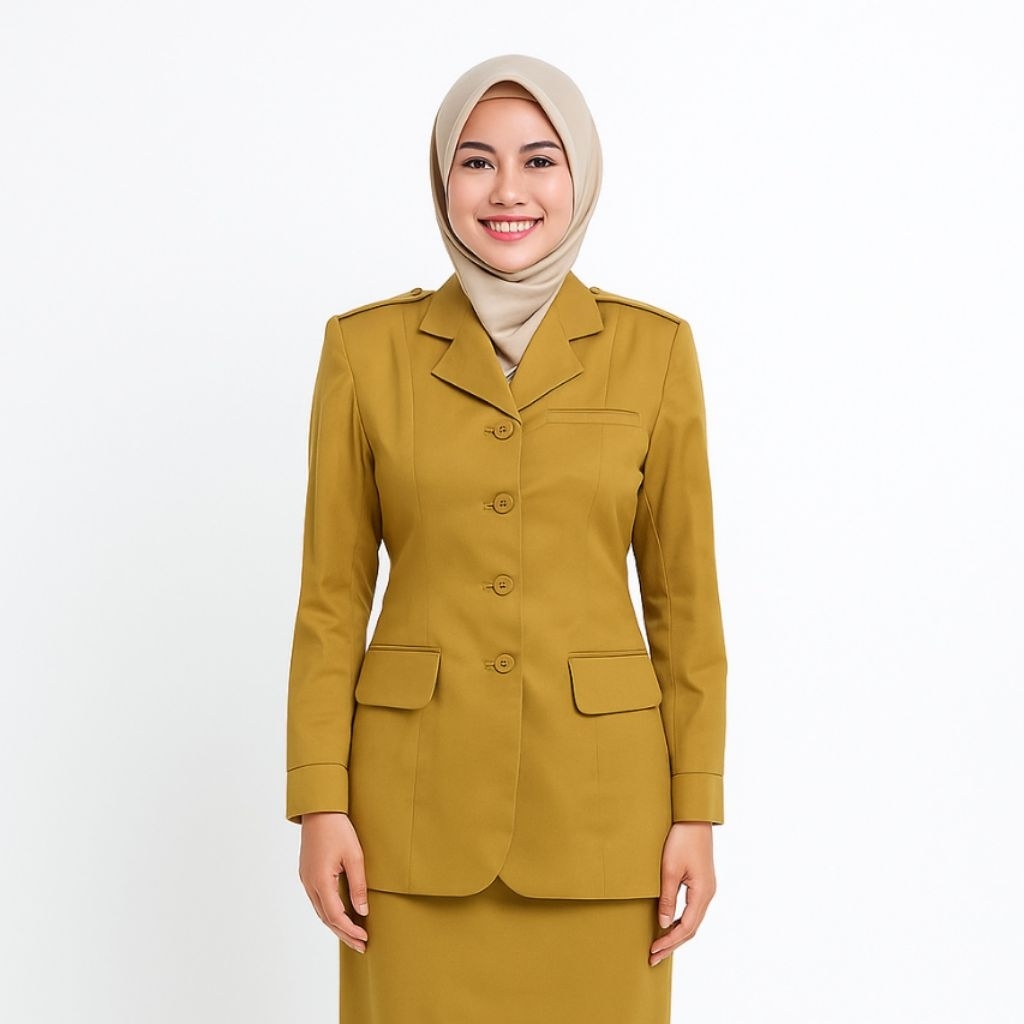 Jual Seragam PNS Wanita Pemda Tua & Muda Ukuran S-6L Baju Dinas ASN Perempuan Kantor Formal ...