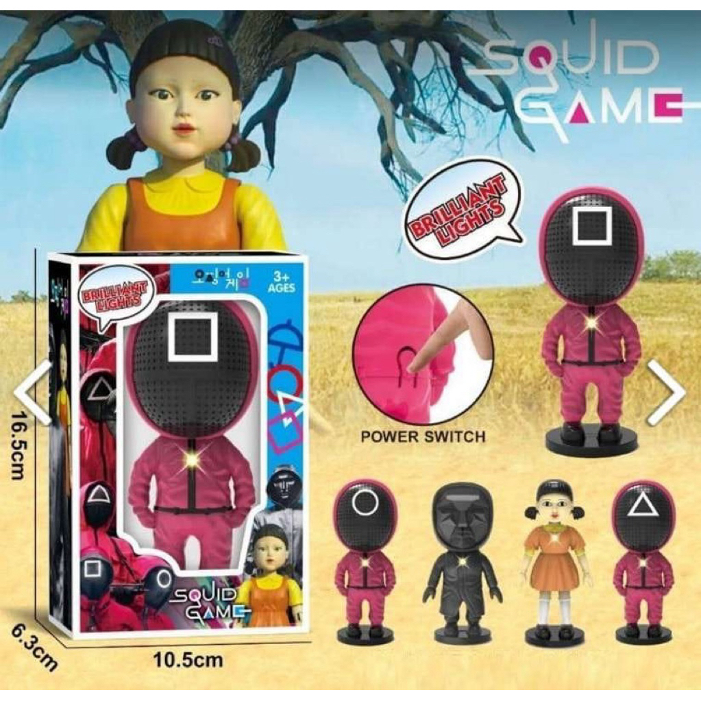 Jual 089 mainan squid game anak”/mainan figure squid game/squid game ...