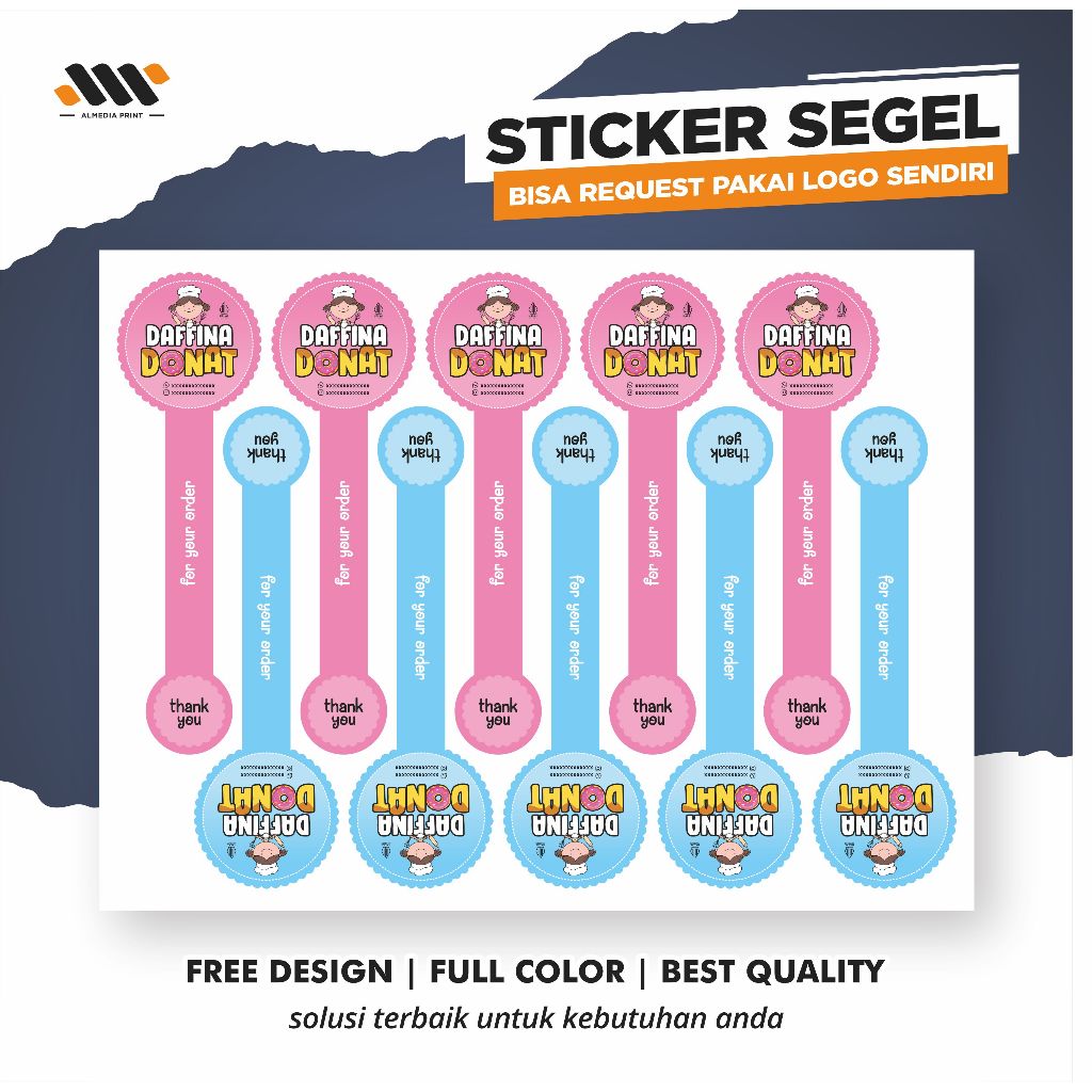 Jual (MINIMAL 100 PCS) STICKER SEGEL | Shopee Indonesia
