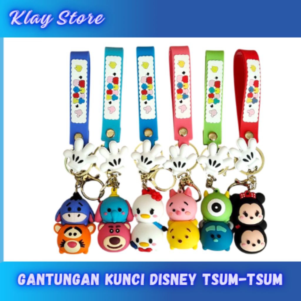Jual Gantungan Kunci Disney Tsumtsum karakter [ Mickey Mouse & Minnie ...