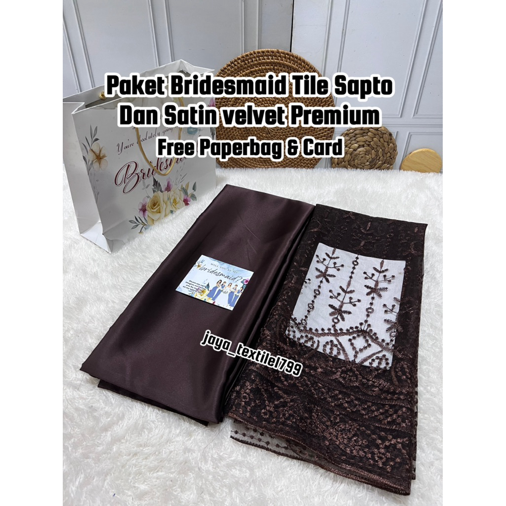 Jual Paket Seragaman Bridesmaid / Paket Seragaman Tile Sapto dan Satin ...