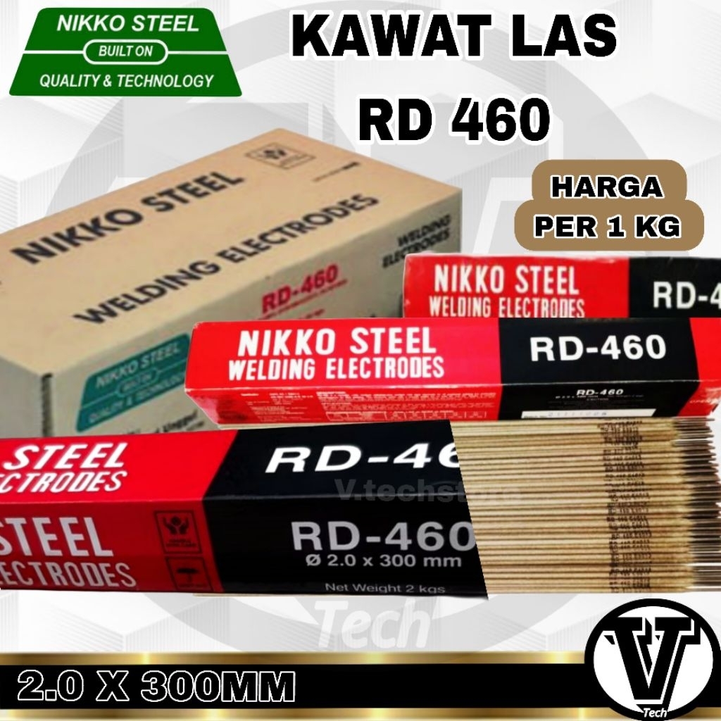Jual Kawat Las Nikko RD 460/1Kg/2,0mm/2,6mm/Kawat Las Elektroda/Kawat Las Besi Murah | Shopee ...