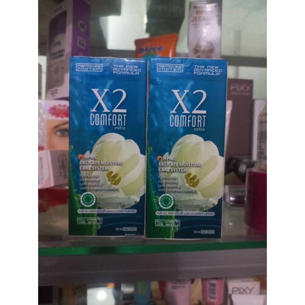 Jual X2 cairan soflens x2 comfort extra 60ml / cairan soflens x2 ...