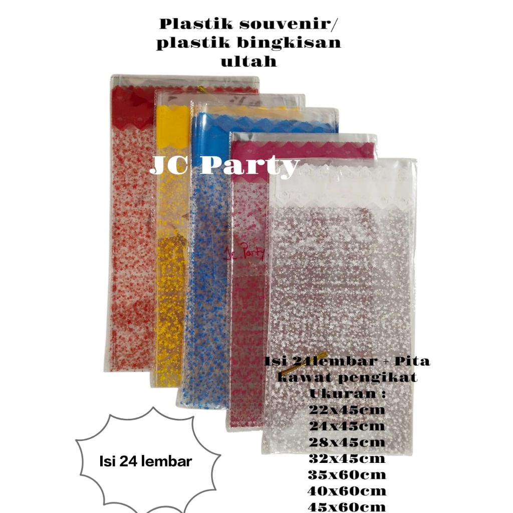 Jual Opp Bintang Souvenir 22×45 24×45 28×45 32×45 35×60 40×60 45×60 ...