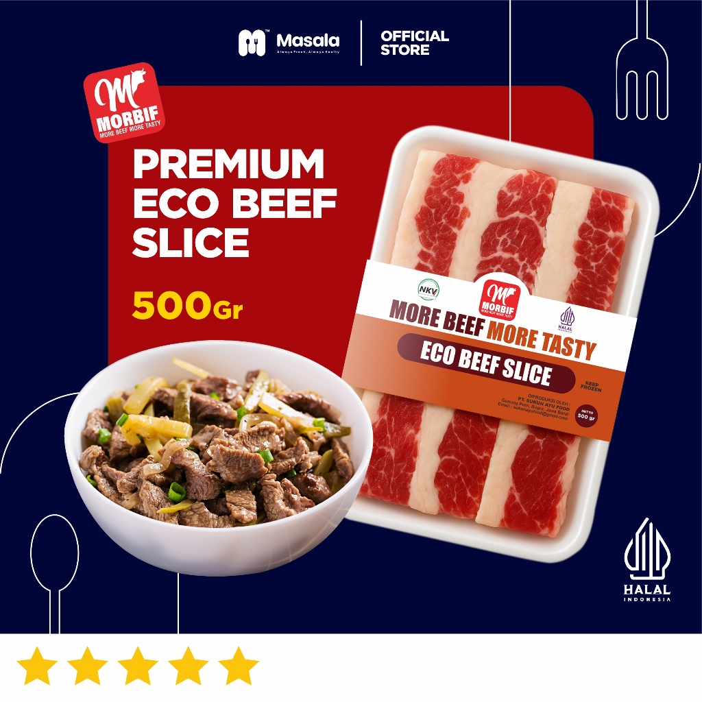 Jual ECO BEEF SLICE MORBIF 500gr - Daging Sapi Premium Slice Beku Fresh ...