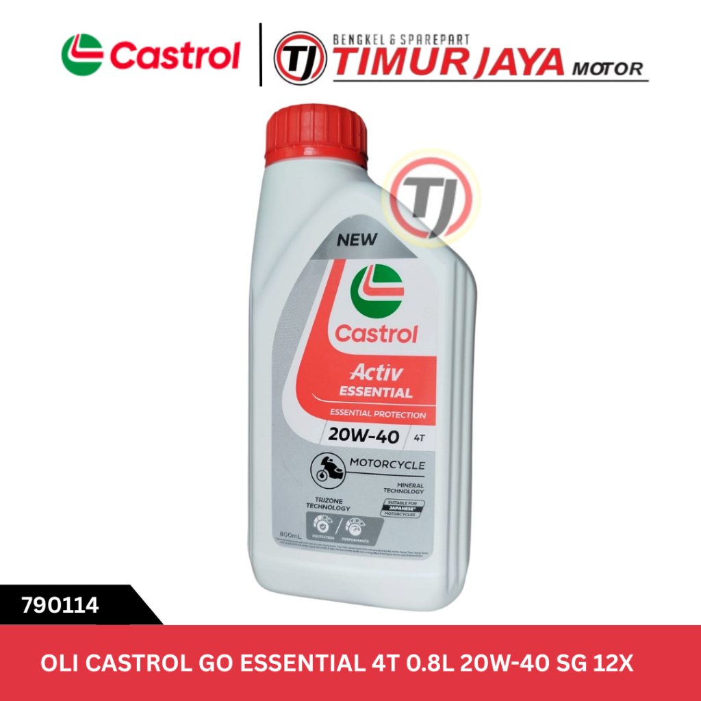 Jual OLI CASTROL GO ACTIV ESSENTIAL 4T 0.8L 20W-40 SG 12X | Shopee Indonesia