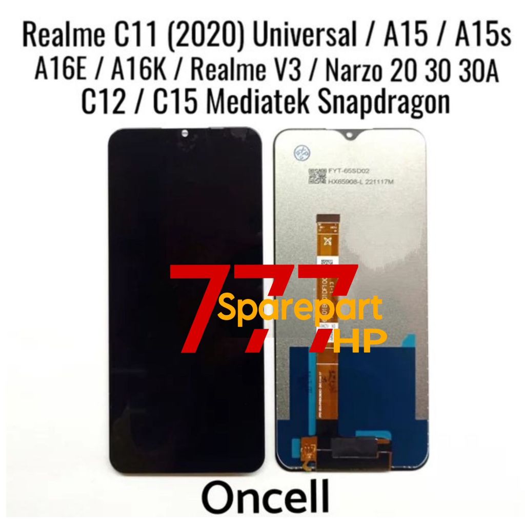 Jual LCD Touchscreen Fullset Realme C11 / C12 / C15 / Narzo 20 / Narzo ...