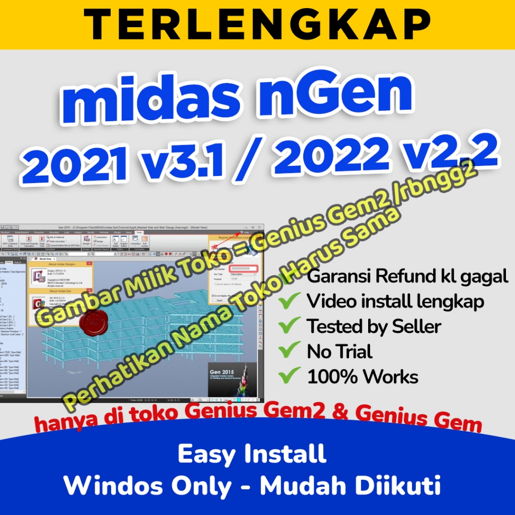Jual midas Gen 2022 2021 WIN Full Version | Shopee Indonesia