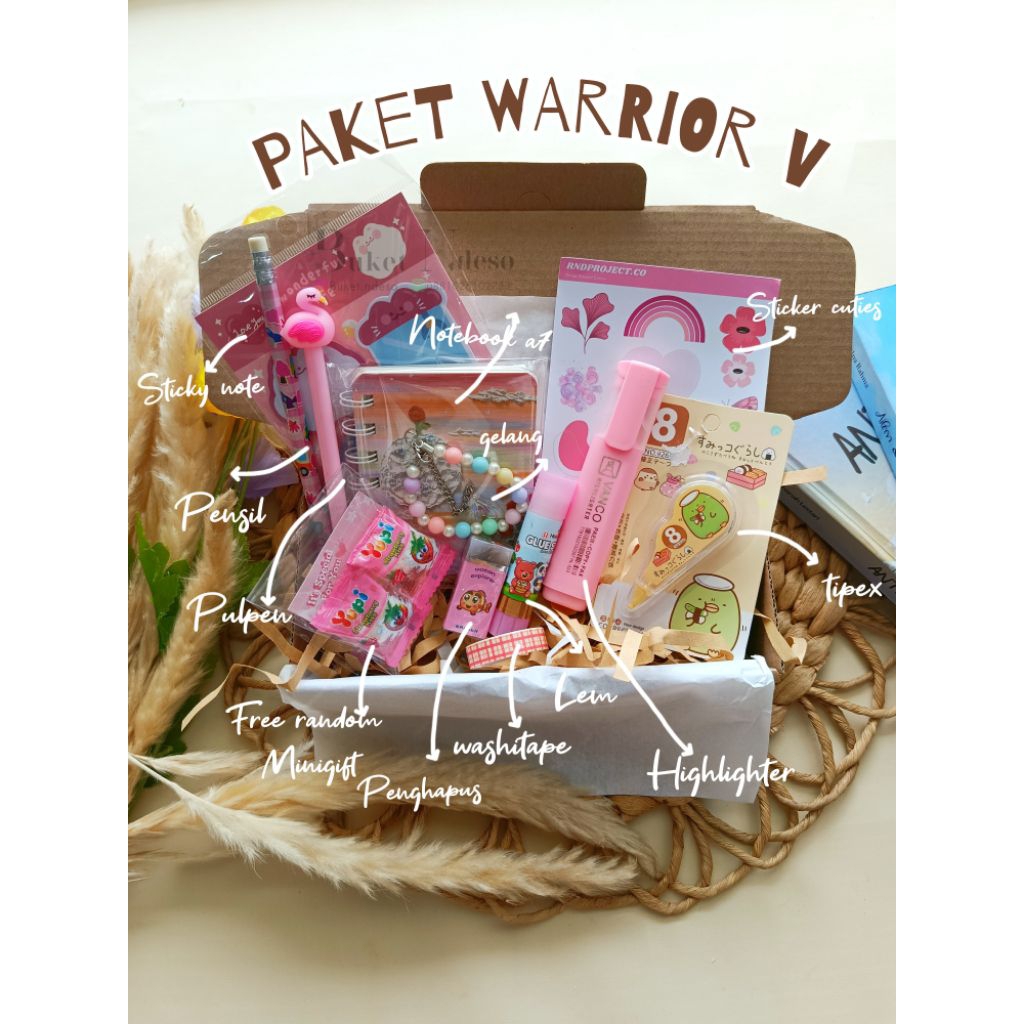 Jual PAKET WARRIOR V | GIFT BOX ATK | GIFT BOX LUCU | HAMPERS BOX ...