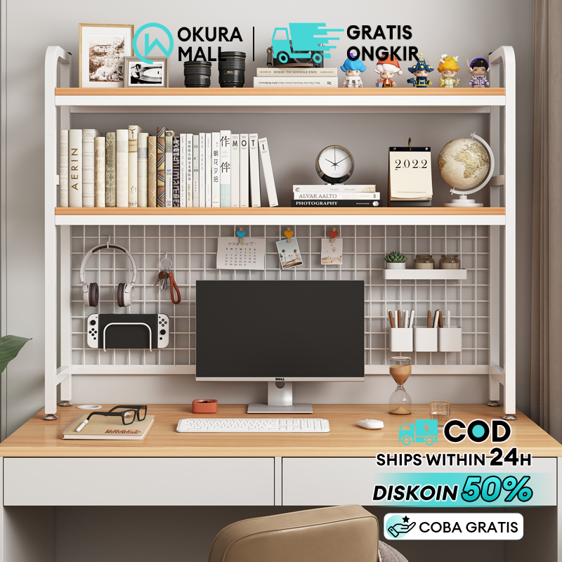 Jual Rak Desktop Storage Rak buku Storage Rak Meja Stationery Rak Meja ...