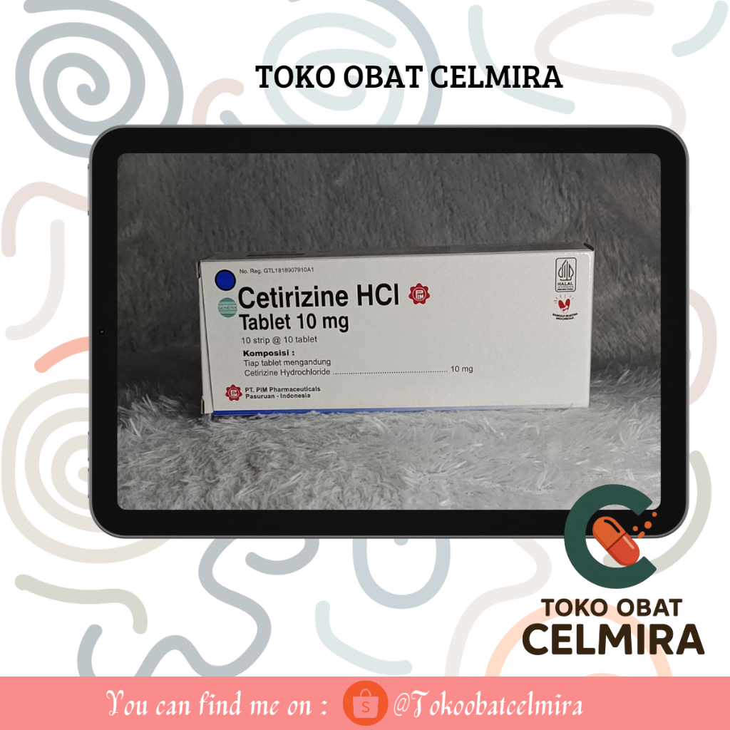 Jual Cetirizine 10mg Tablet - Obat Alergi, Gatal-Gatal, Biduran ...