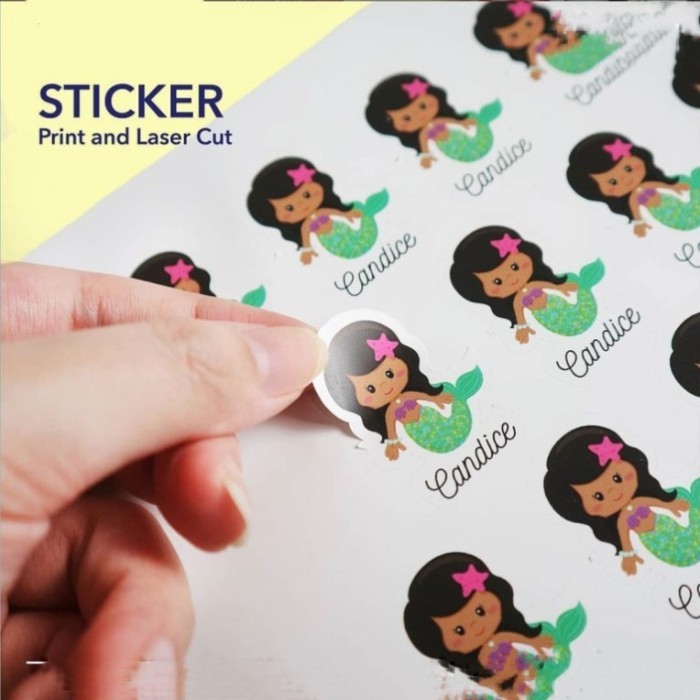 Jual Stiker Custom Desain Bebas | Cetak Mulai 1 Lembar | Bisa Logo ...