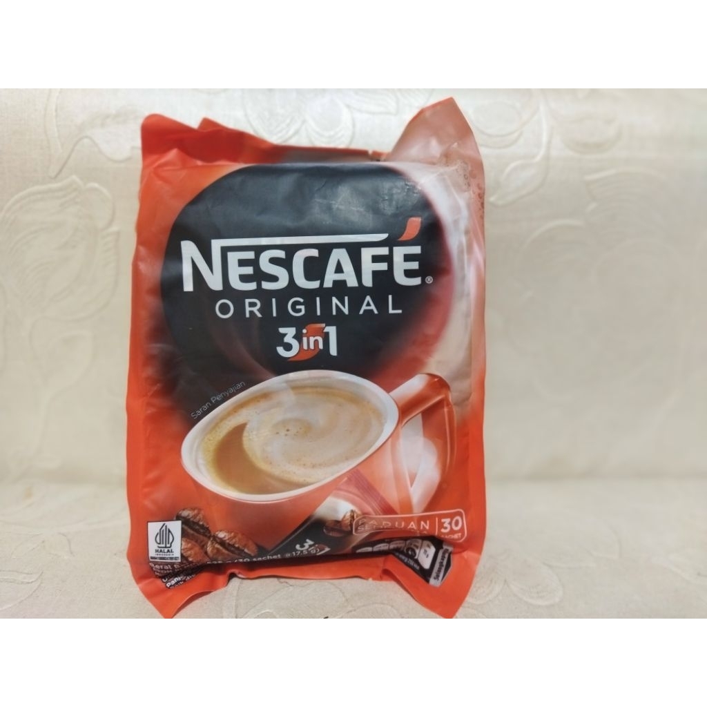 Jual NESCAFE ORIGIINAL 3 IN 1 BAG ISI 30 SACHET / NESCAFE 3 IN 1 ...