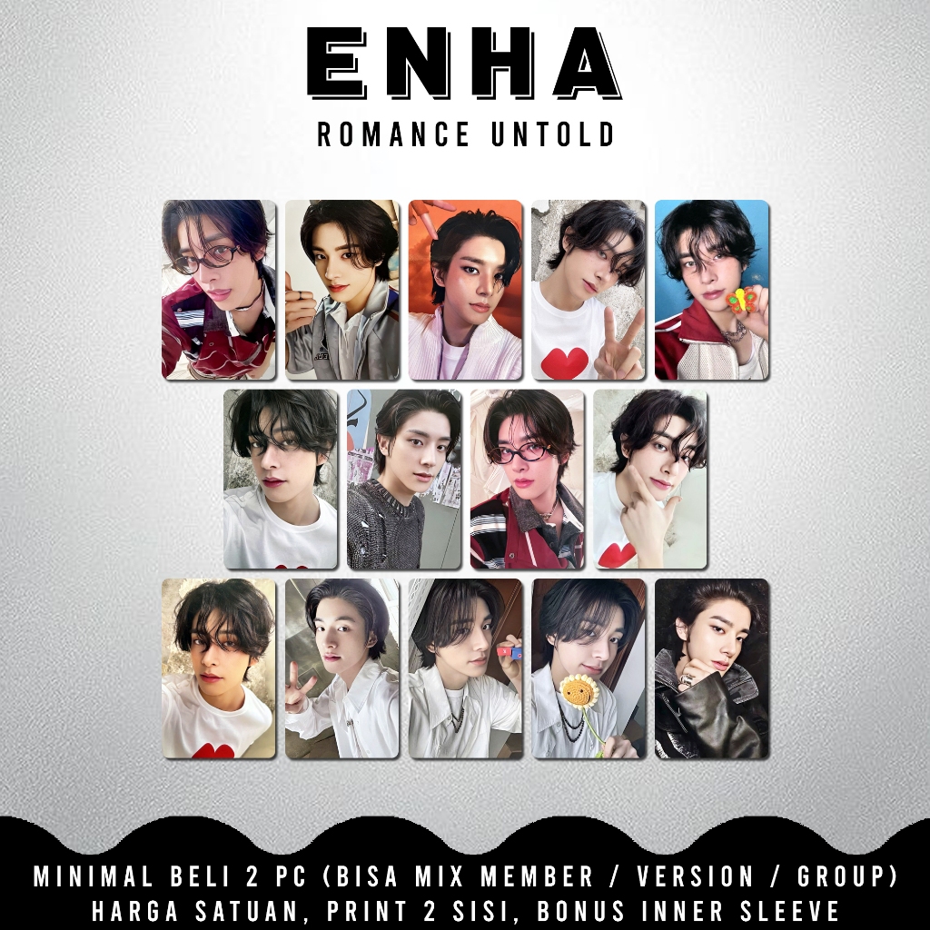 Jual PHOTOCARD ENHA ROMANCE UNTOLD DAYDREAM ZOOM [PART 1] UNOFFICIAL ...