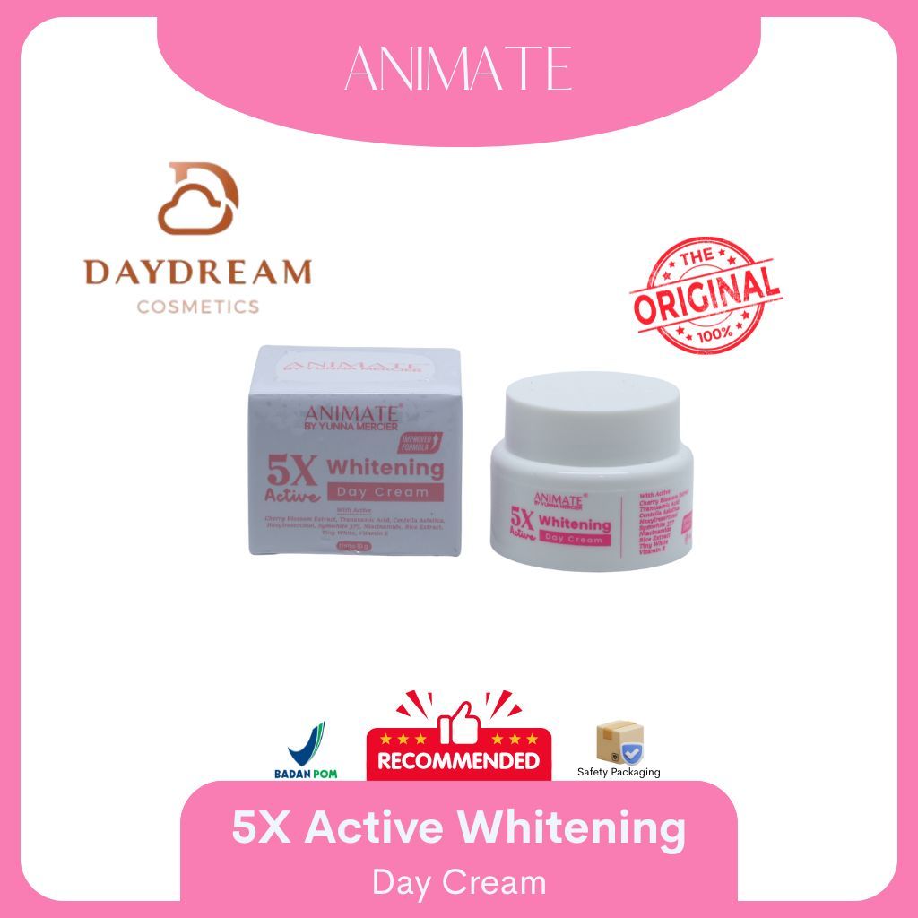 Jual Animate 5x Active Whitening Day Cream 10 gr | Shopee Indonesia