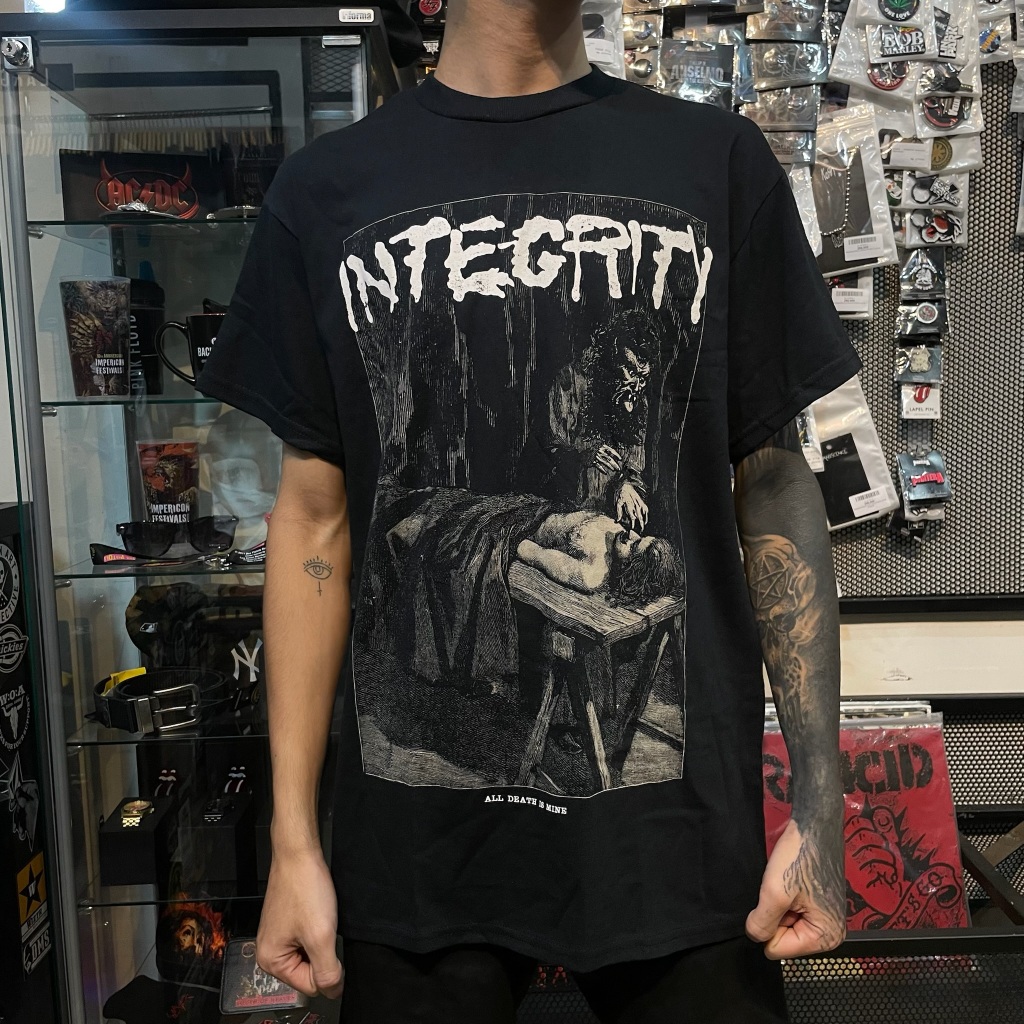 Jual T Shirt Band Official INTEGRITY - ALL DEATH IS MINE Original | Shopee Indonesia
