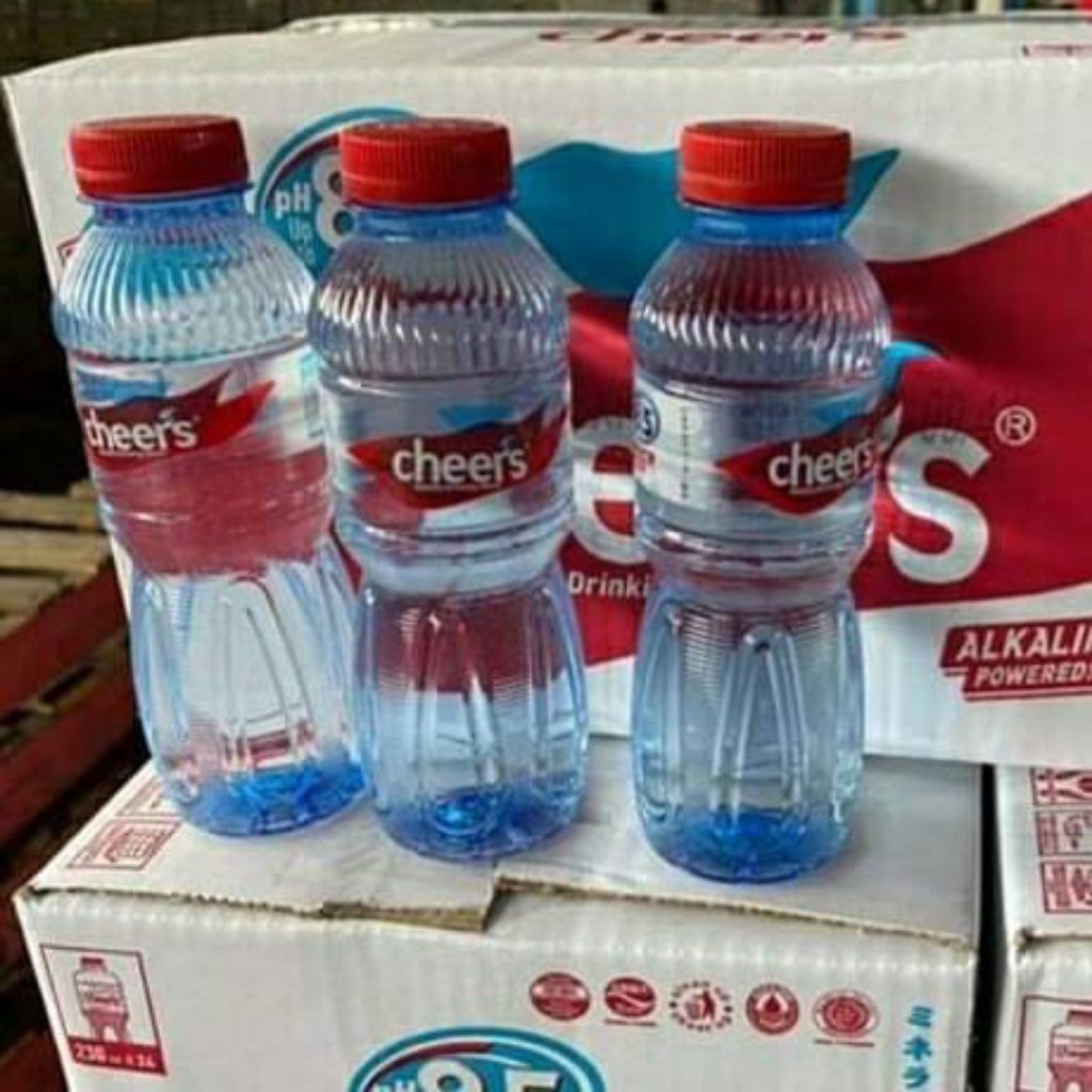 Jual Air mineral alkali pH 8.5 merk cheers kemasan botol mini 230 ml ...