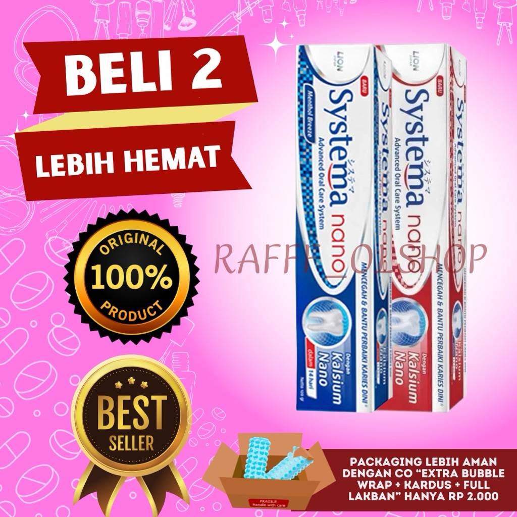 Jual Systema Nano Pasta Gigi 190 Gram - BELI 2 LEBIH HEMAT | Shopee ...