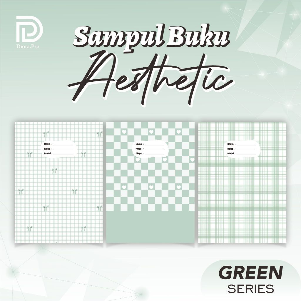Jual [GREEN SERIES] Sampul Buku Aesthetic - Sampul Buku / Samak Buku ...
