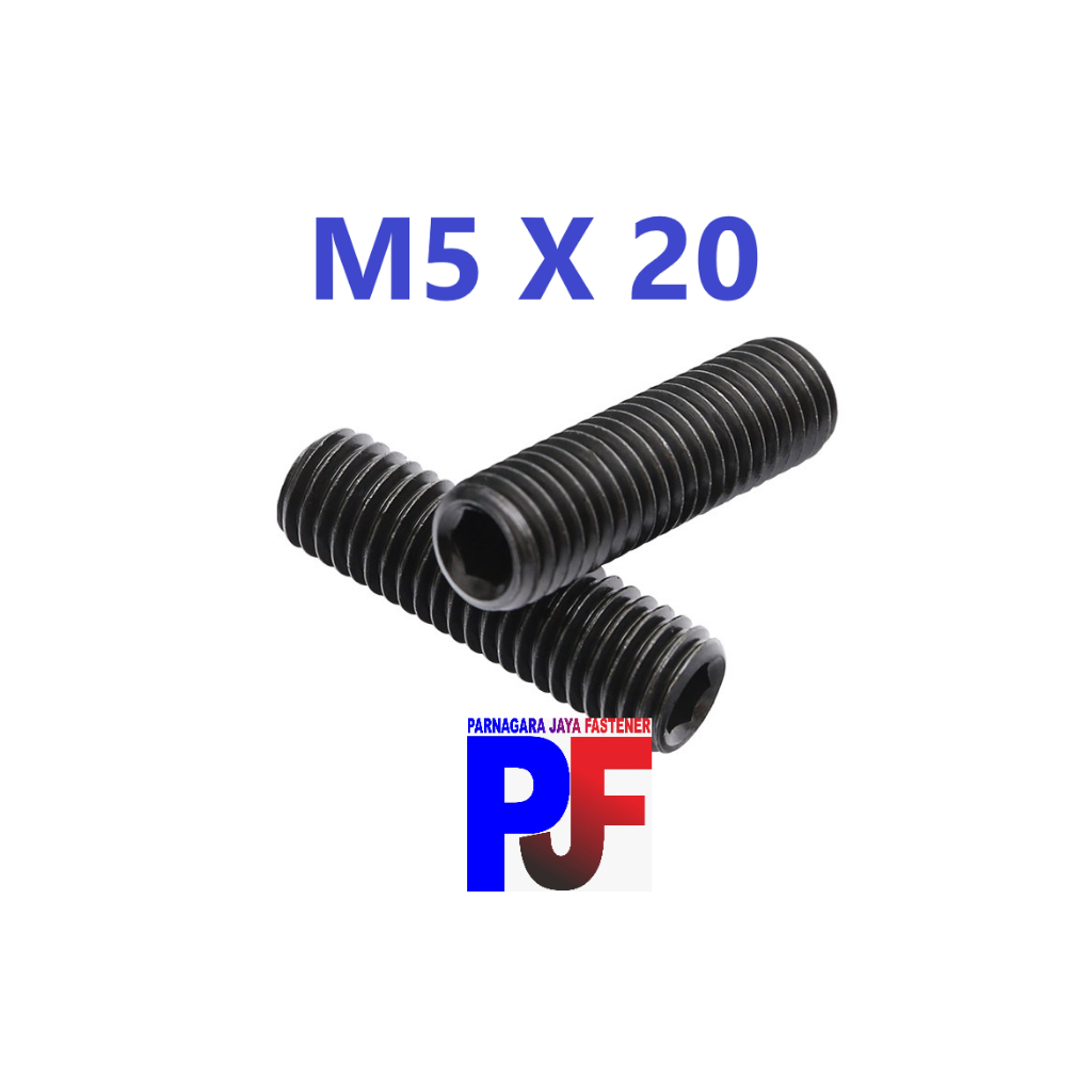 Jual Socket Set Screw Baja M5 x 20 / Baut L Tanam / L Set Hitam | Shopee Indonesia
