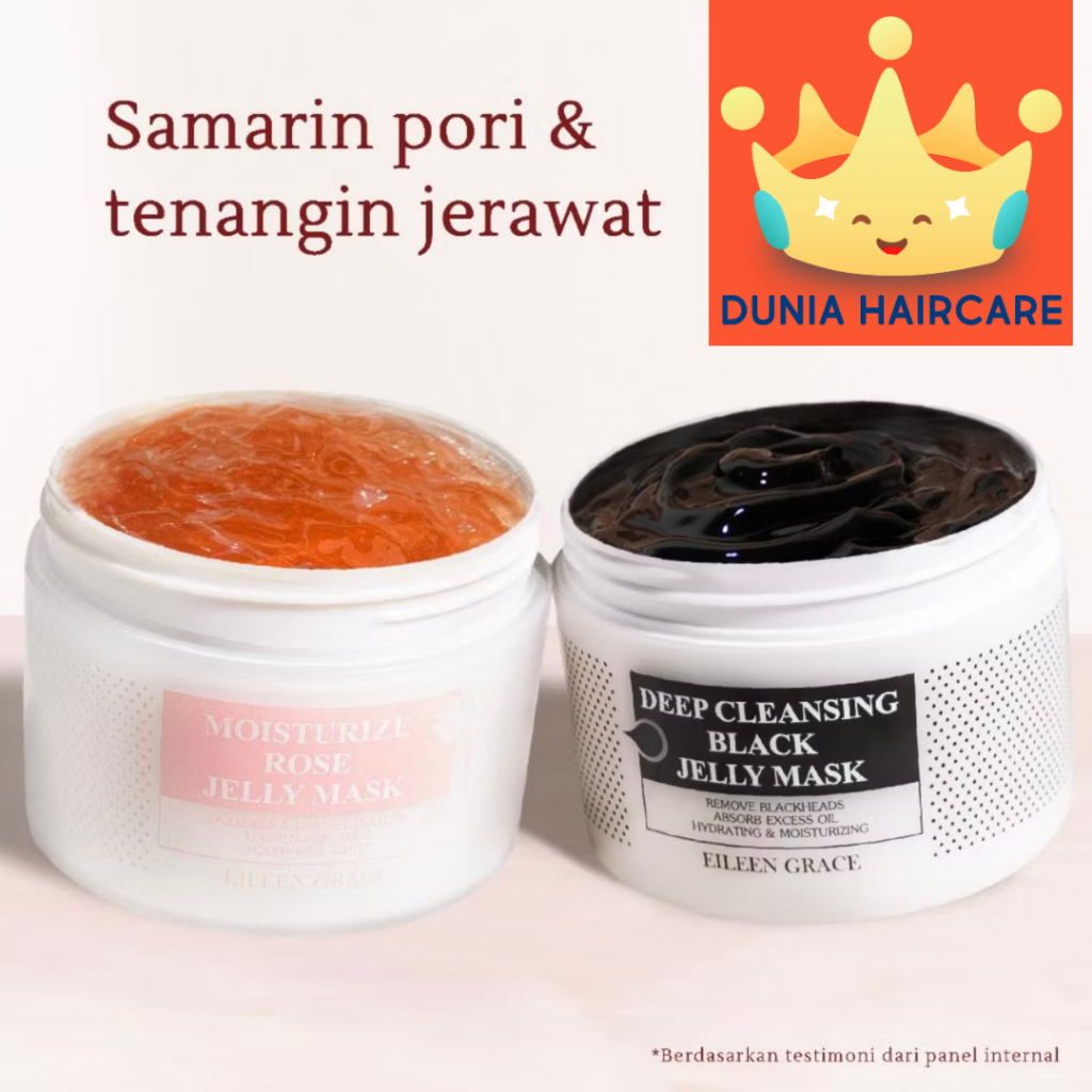 Jual EILEEN GRACE Rose / Black JELLY MASK 300ml | Masker Wajah | Shopee ...
