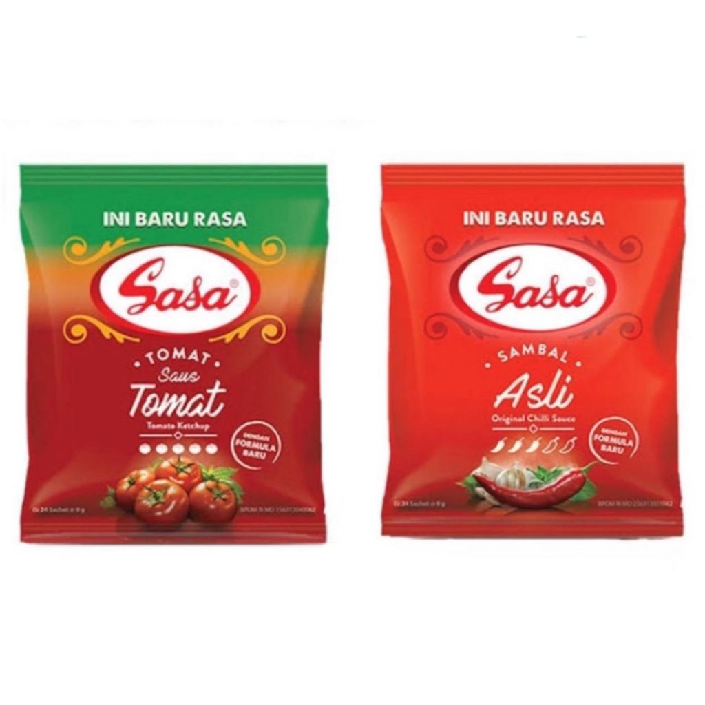 Jual Saus Sasa sachet tomat dan sambal 24 pcs | Shopee Indonesia