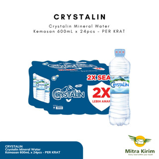 Jual Crystalin Air Mineral Kemasan 600ml x 24pcs | Shopee Indonesia