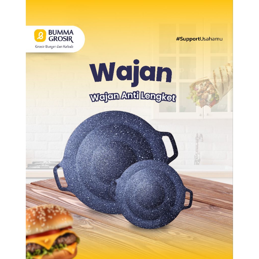 Jual wajan roti bakar - set lengkap wajan kebab - wajan burger - wajan ...