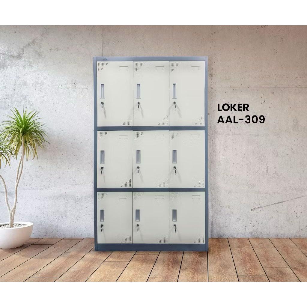 Jual Lemari Loker Locker Cabinet 9 Pintu Full besi | Shopee Indonesia