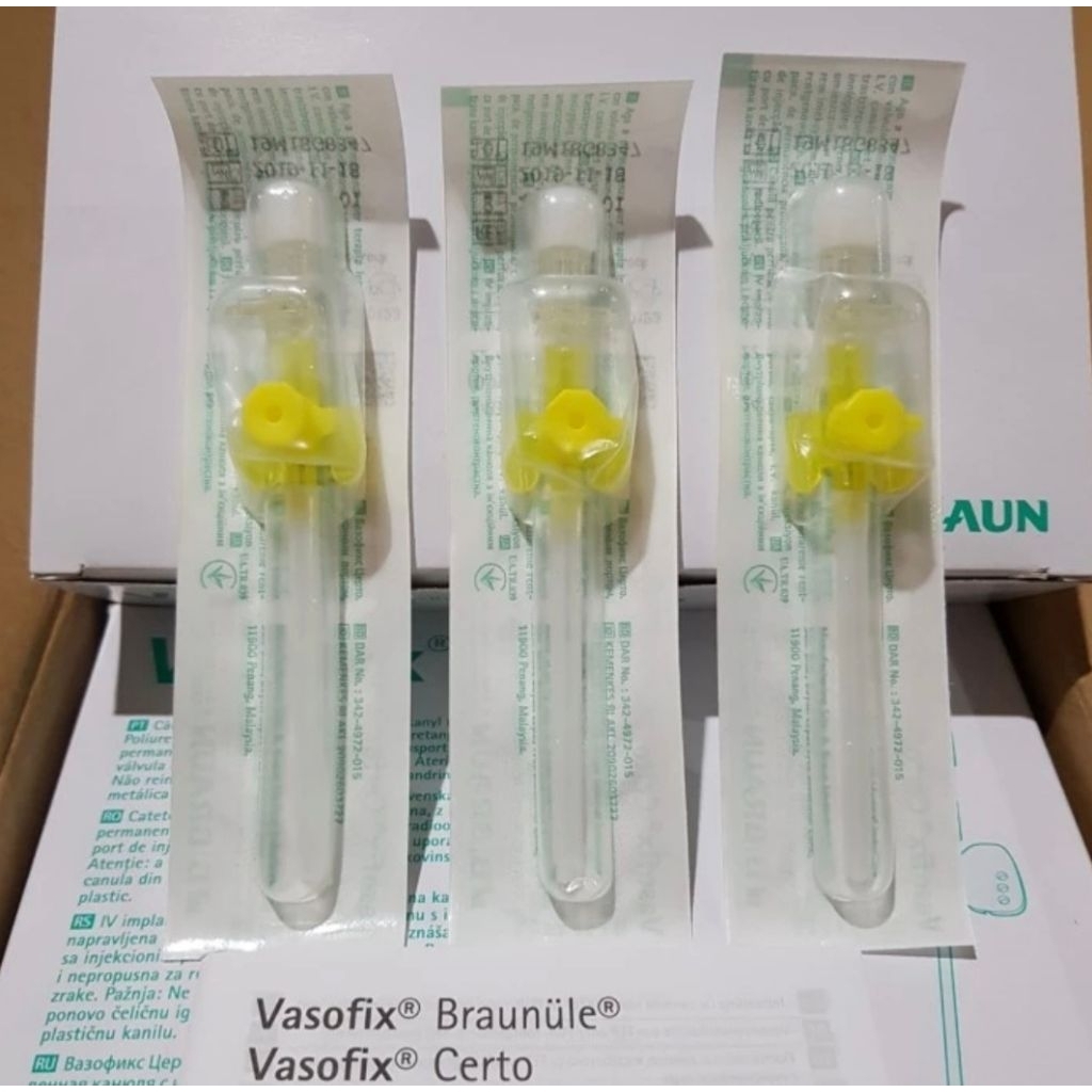 Jual Vasofix B Braun Vasofik IV Canula Wing Catheter Jarum Infus ...