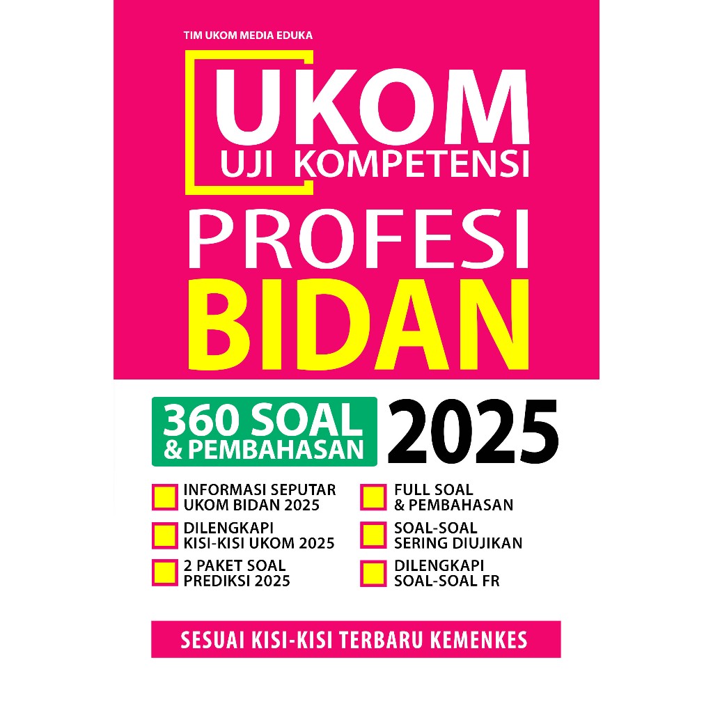 Jual Buku UKOM Uji Kompetensi Profesi Bidan 2025 - UKOM Bidan 2025 | Shopee Indonesia