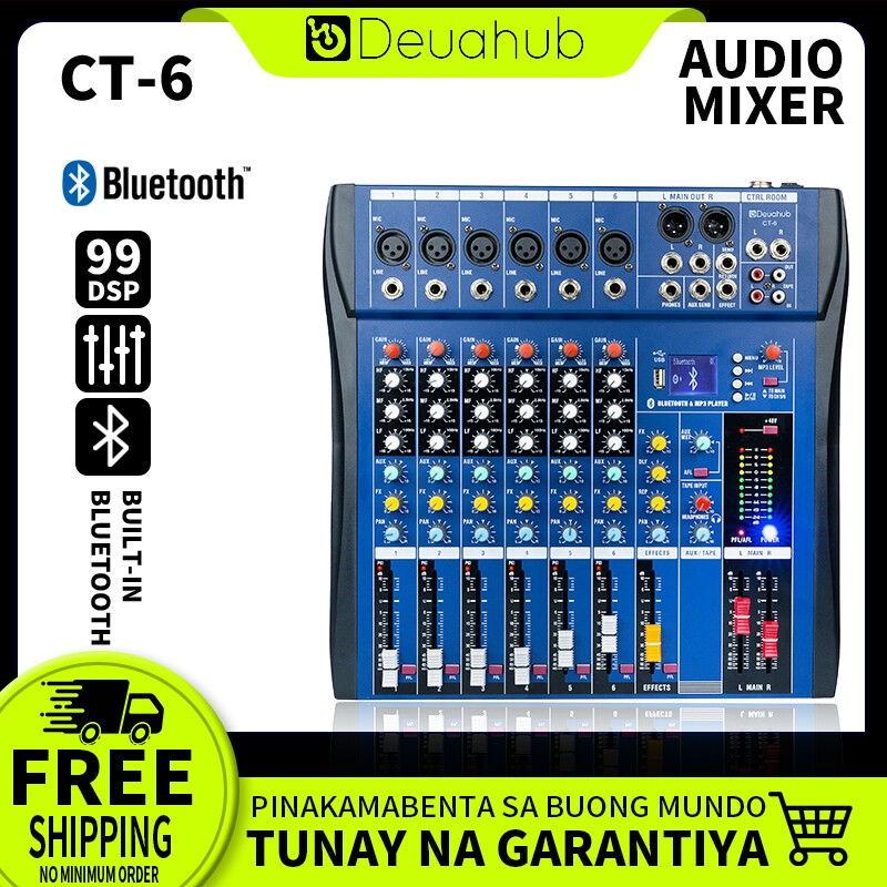 Jual Deuahub 6/8/12/16 Channel Mixer Audio/99DSP Mixer Suara /Misker ...
