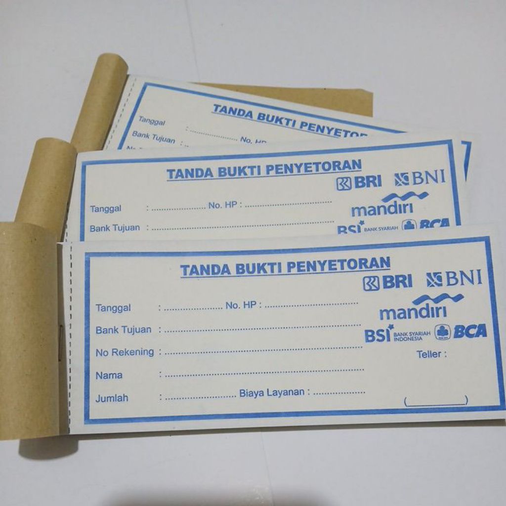 Jual NOTA 2 RANGKAP TANDA BUKTI PENYETORAN MULTI BANK | KOPRASI BRILINK ...