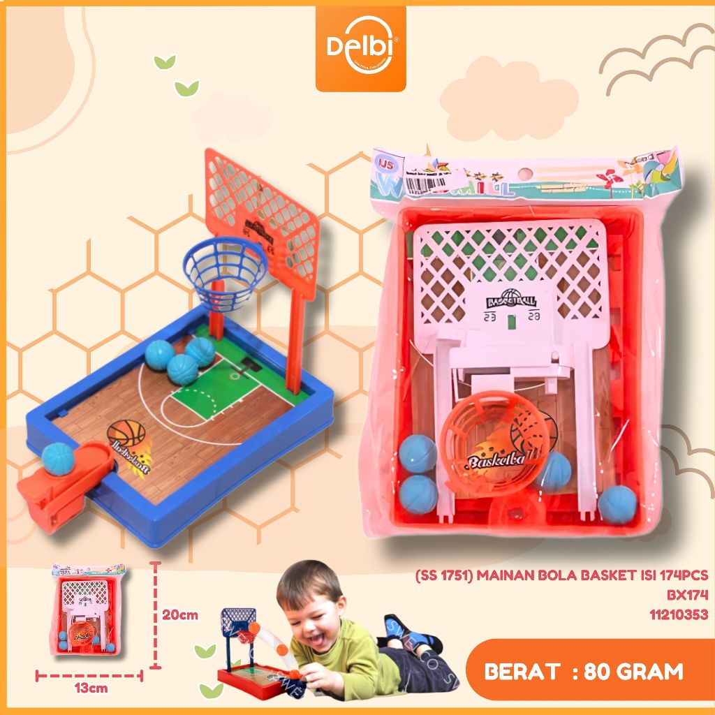 Jual Mainan Anak Board Game Bola Basket / Mainan Board Game BasketBall ...